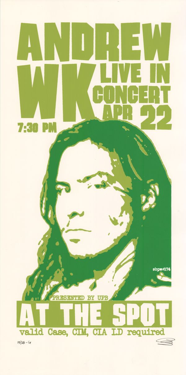 Andrew WK at The Spot - 2004 Value - GoCollect (andrew-wk-at-the-spot ...