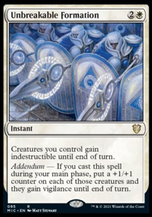 Unbreakable Formation (Innistrad Midnight Hunt Commander Decks) Value ...