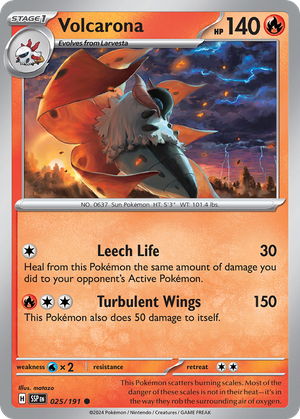 Volcarona (25/191) - Surging Sparks Value - GoCollect