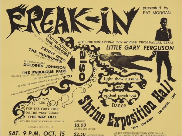 Little Gary Ferguson & Frank Zappa Shrine Exposition Hall 1966 HANDBILL ...