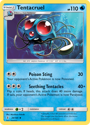 Tentacruel (24/145) - Guardians Rising Value - GoCollect