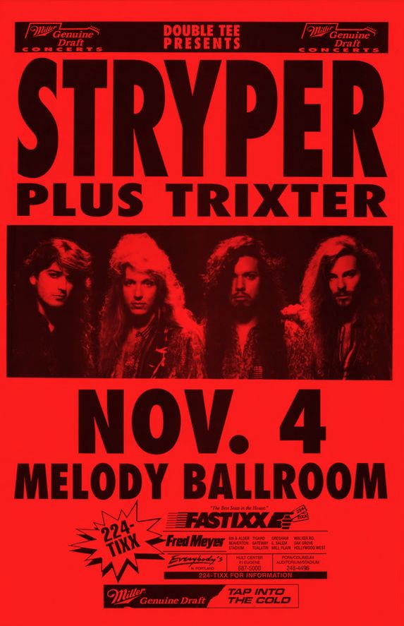 Stryper & Trixter Melody Ballroom 1990 Value - GoCollect