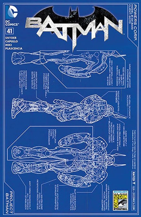 Batman #41 (SDCC Batsuit Blueprint Variant) Value - GoCollect (batman ...