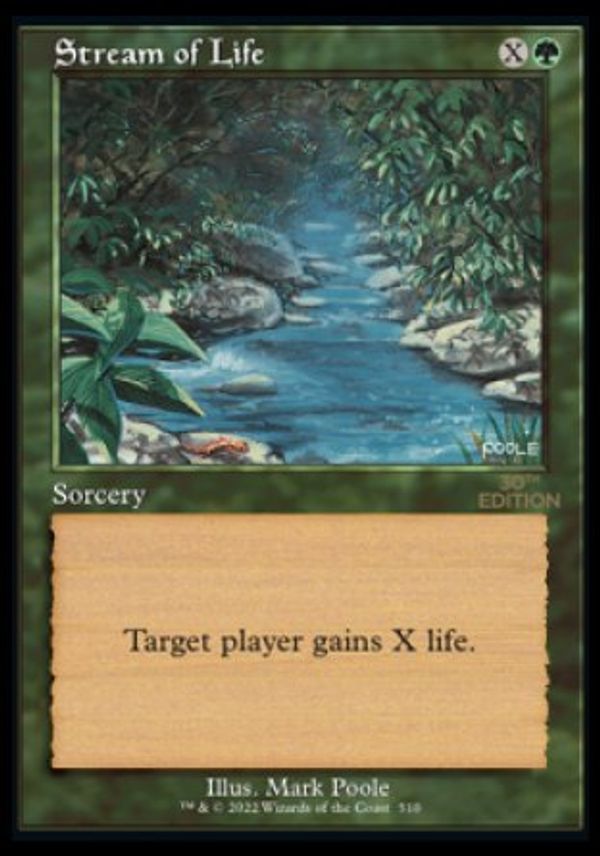 Stream of Life (Magic 30th Anniversary Edition - Old Frame) Value ...