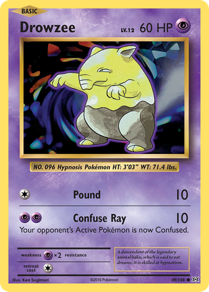 Drowzee (49/108) - Evolutions (Reverse Holo) Value - GoCollect