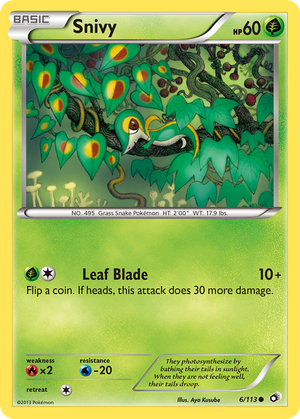 Snivy (6/113) - Legendary Treasures (Reverse Holo) Value - GoCollect
