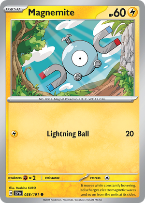 Magnemite (58/191) - Surging Sparks (Reverse Holo) Value - GoCollect