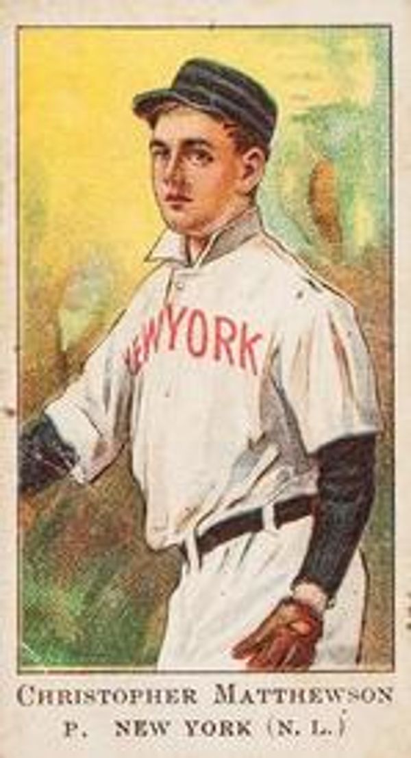 Christy Mathewson 1909 American Caramel (E91-B) Value - GoCollect (christy-mathewson-1909 ...