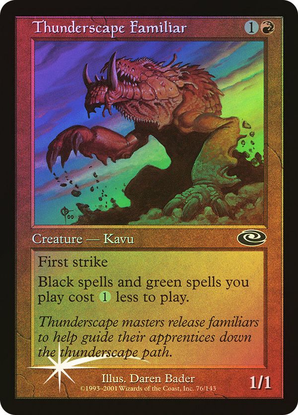 Thunderscape Familiar (Planeshift - Foil) Value - GoCollect (thunderscape-familiar-planeshift-foil )