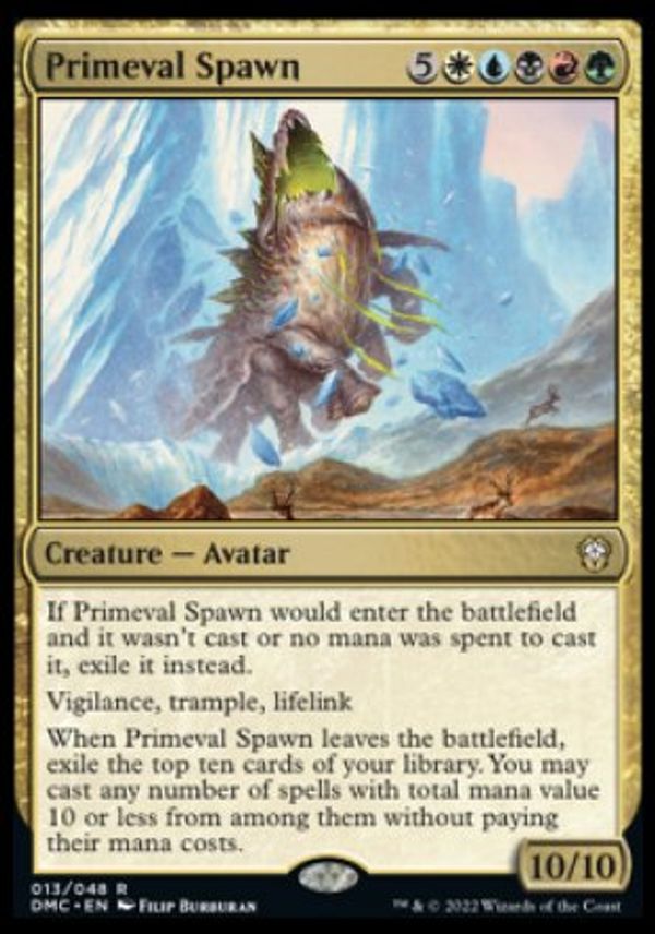 Primeval Spawn (Dominaria United Commander Decks) Value - GoCollect (primeval-spawn-dominaria ...
