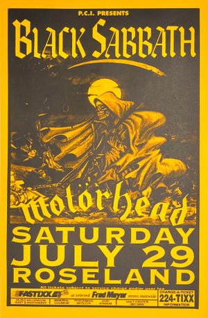 Black Sabbath & Motorhead Roseland Theater 1995 Value - GoCollect
