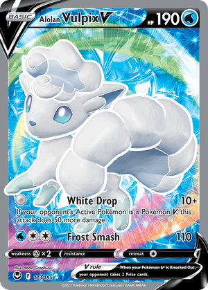 Alolan Vulpix V (173/195) - Silver Tempest Value - GoCollect (alolan-vulpix-v-173-195-silver ...