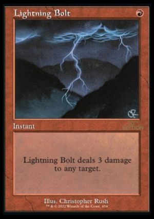 Lightning Bolt (Magic 30th Anniversary Edition - Old Frame) Value - GoCollect