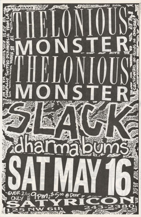 Thelonious Monster at Satyricon 1987 Value - GoCollect (thelonious ...