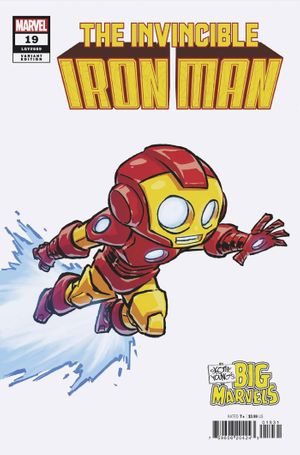 Invincible Iron Man #19 (Skottie Young Big Marvel Variant) Value ...