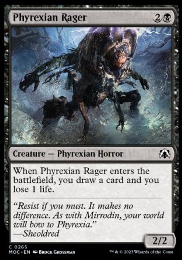 Phyrexian Rager (March of the Machine Commander Decks) Value ...