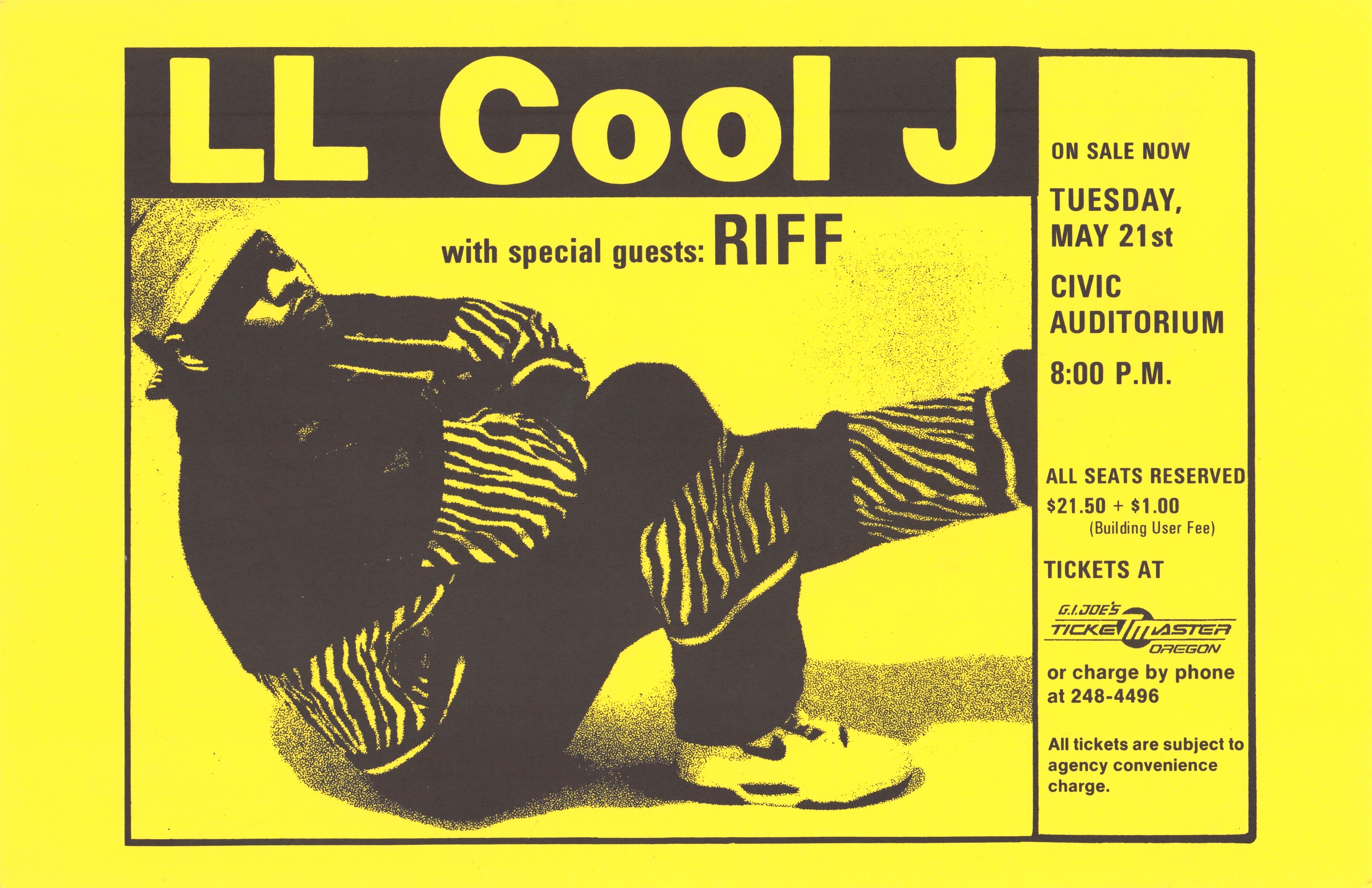 LL Cool J Portland Civic Auditorium 1991 Value - GoCollect (ll-cool-j ...