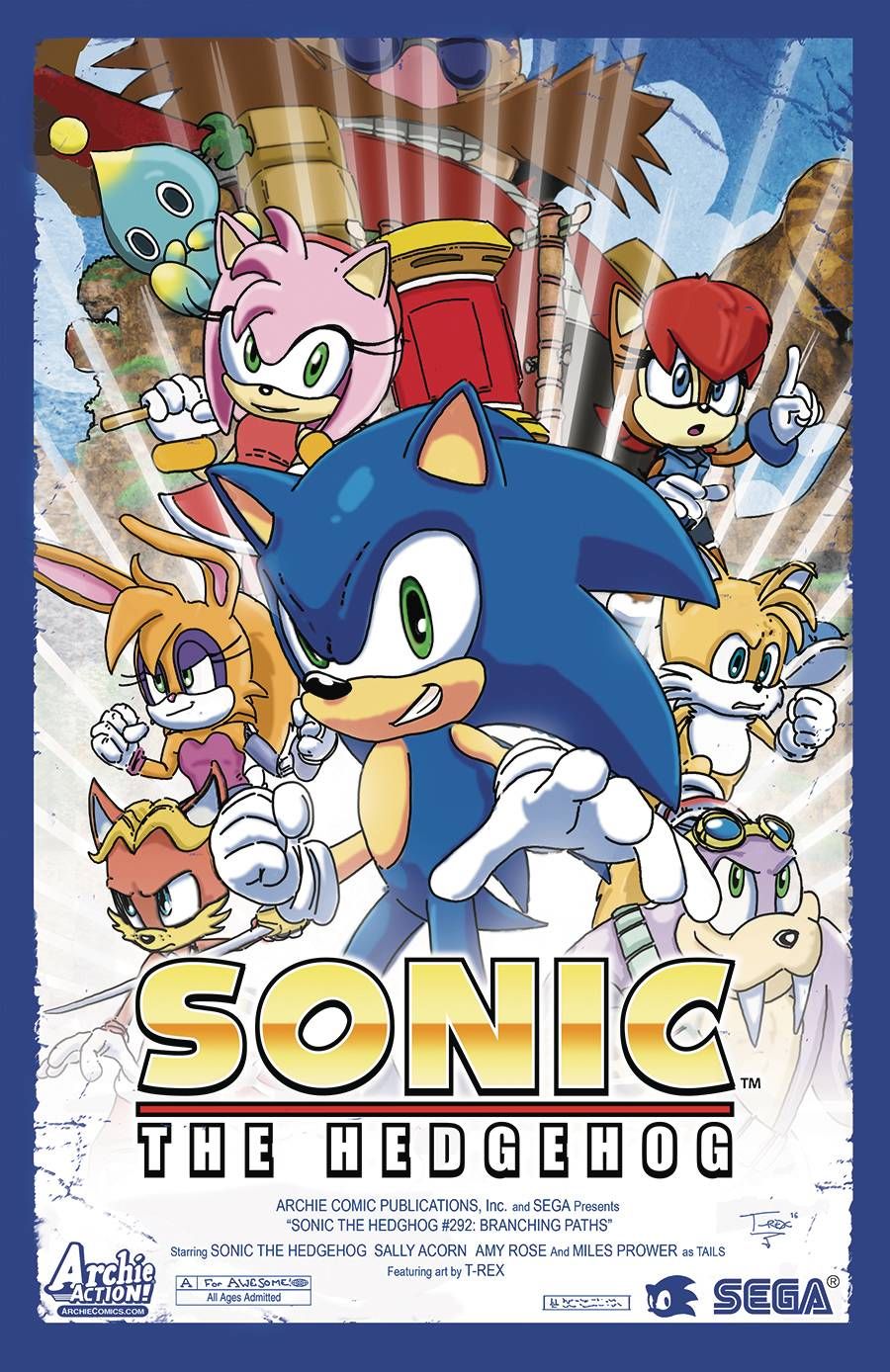 Sonic The Hedgehog #292 (Cover B Variant T-rex) Value - GoCollect
