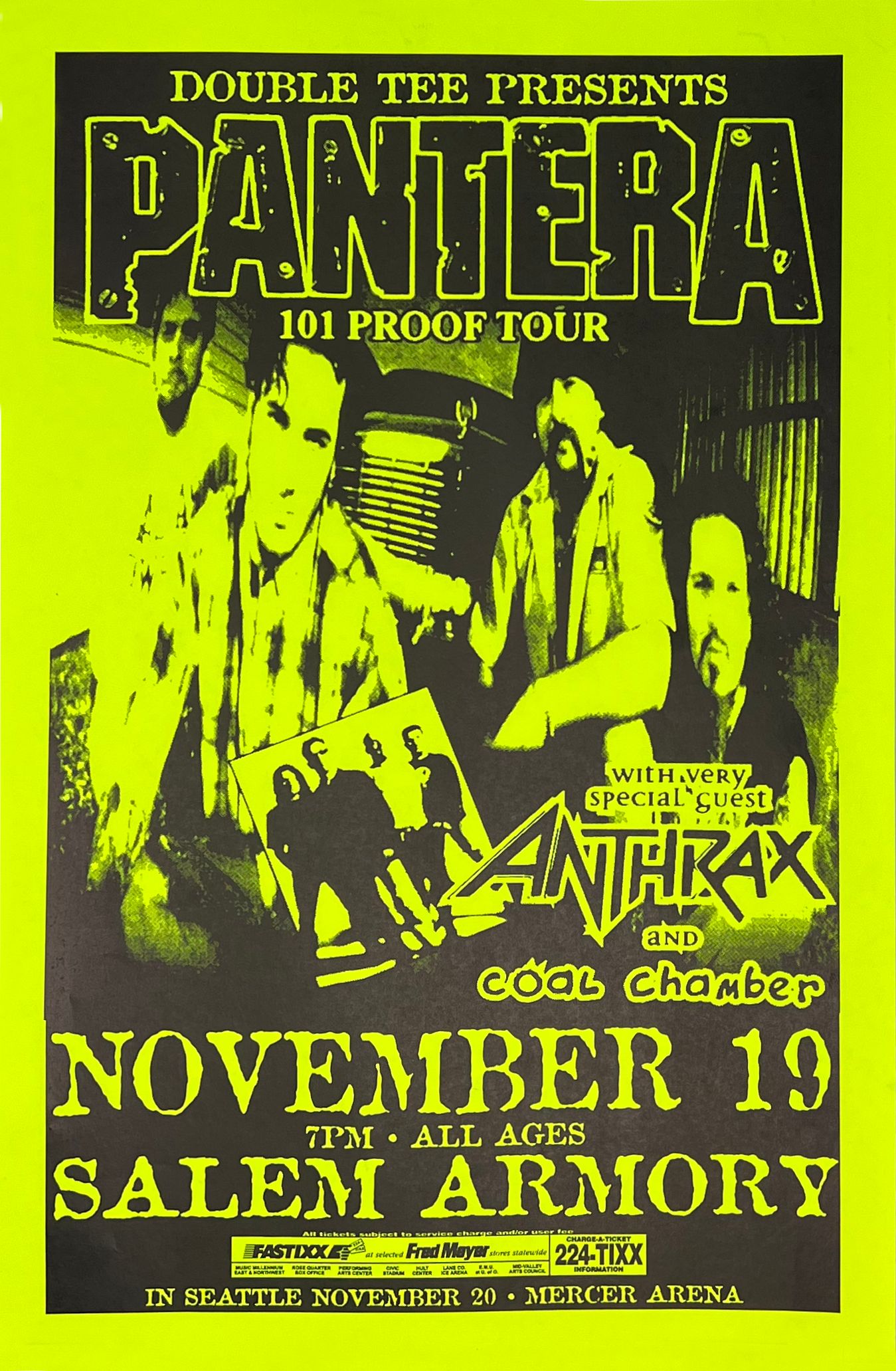 Pantera & Anthrax Salem Armory 1997 Value - GoCollect