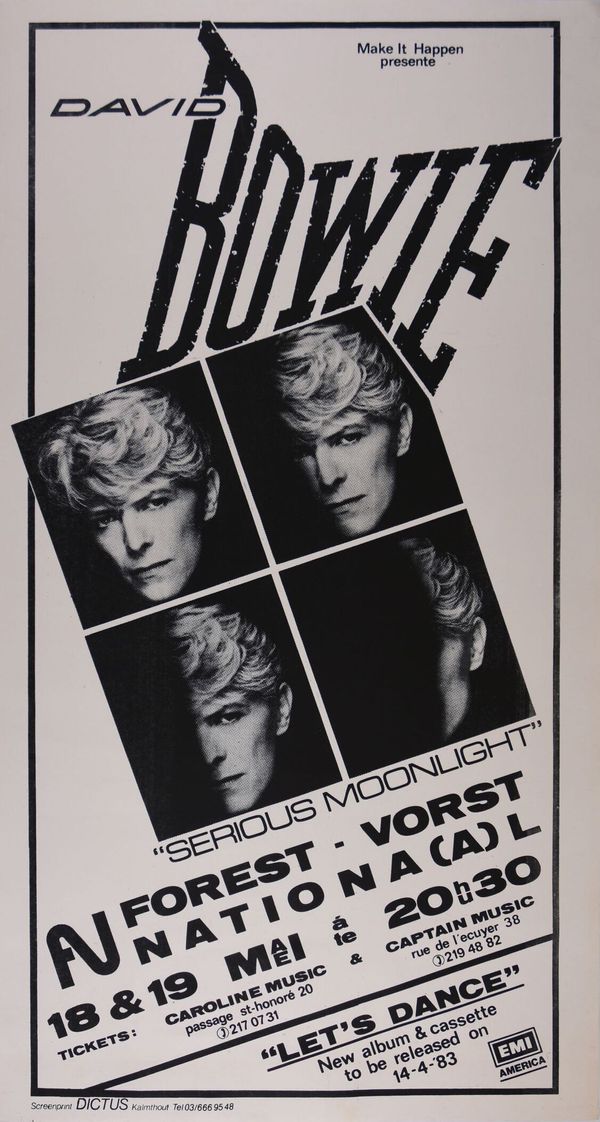 David Bowie Vorst Forest National 1983 Value - GoCollect (david-bowie ...