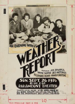 Weather Report Paramount Theatre Original Art 1976 Value - GoCollect