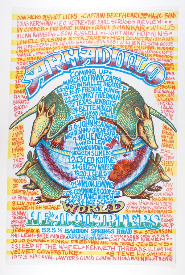 Spring Schedule Armadillo World Headquarters 1973 Value - GoCollect (spring-schedule-armadillo ...