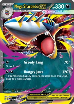 Mega Sharpedo ex (61/94) - Phantasmal Flames Value - GoCollect