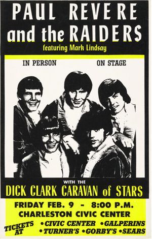 Paul Revere & the Raiders Charleston Civic Center 1968 Value - GoCollect