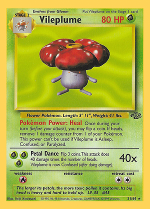 Vileplume (31/64) - Jungle (Unlimited) Value - GoCollect