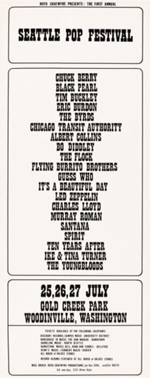 Bo Diddley & Led Zeppelin Seattle Pop Festival 1969 Value - GoCollect