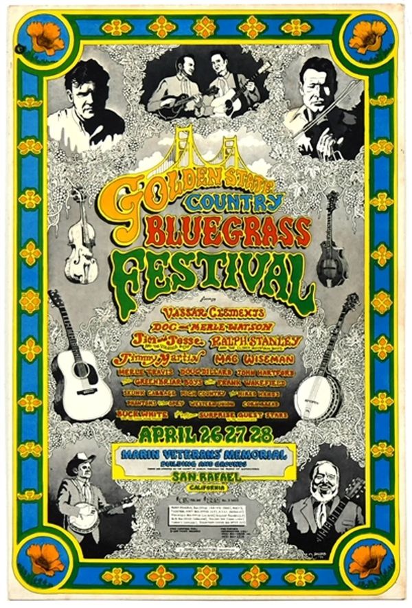 1974–Doc & Merle Watson-Vassar Clements-Golden State Bluegrass Festival ...