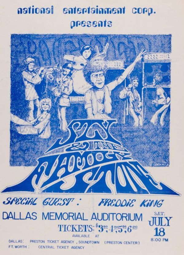 Sly & the Family Stone Dallas Memorial Auditorium Handbill 1970 Value ...
