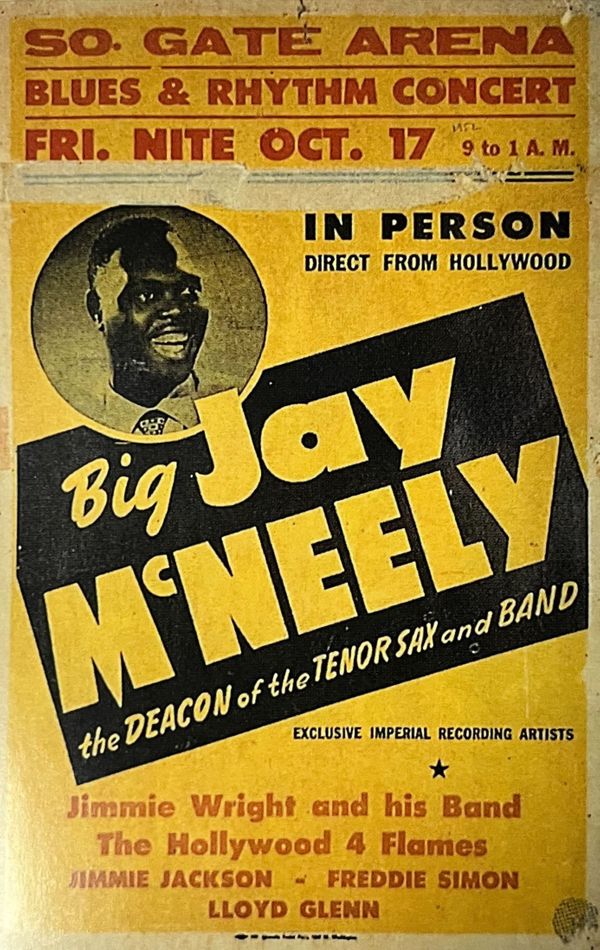 AOR-1.32 Big Jay McNeely South Gate Arena 1952 Value - GoCollect (aor-1 ...