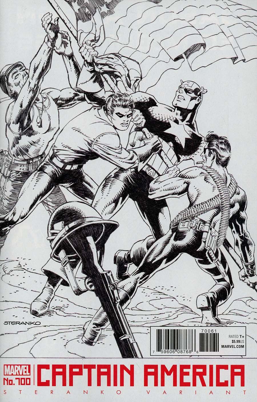 Captain America #700 (Steranko B&w Variant Leg) Value - GoCollect ...