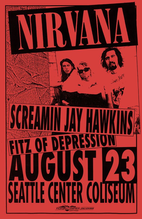 Nirvana Seattle Center Coliseum 1992 Value - GoCollect (nirvana-seattle ...