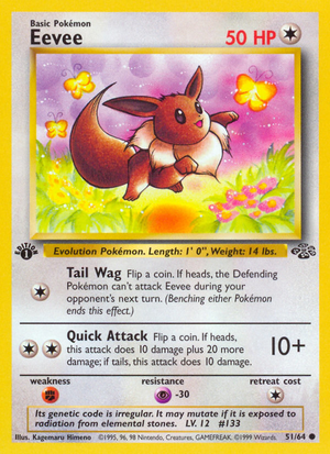 Eevee (51/64) - Jungle (1st Edition) Value - GoCollect