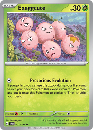 Exeggcute (1/191) - Surging Sparks (Reverse Holo) Value - GoCollect
