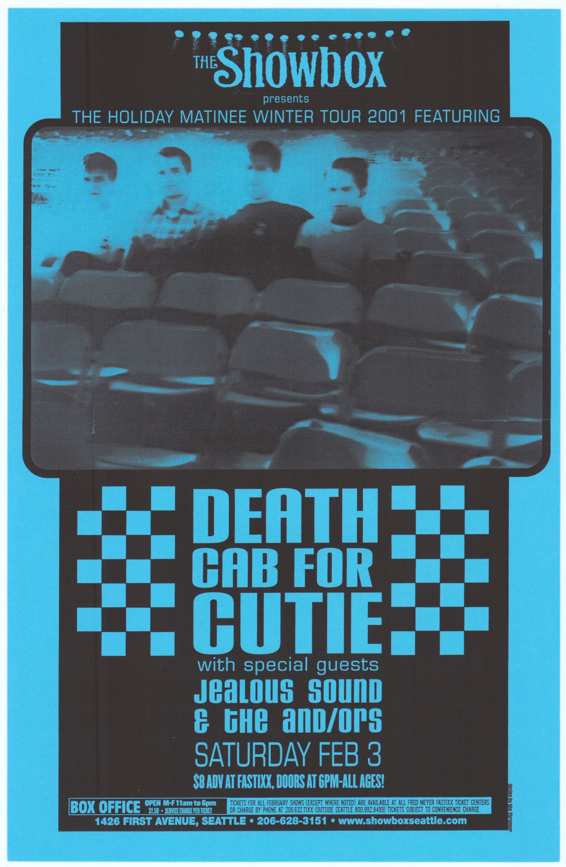 Death Cab for Cutie The Showbox 2001-02-03 2001 The Showbox Feb 3 Value ...