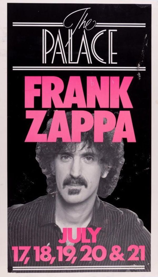 Frank Zappa The Palace 1984 Value - GoCollect (frank-zappa-the-palace ...