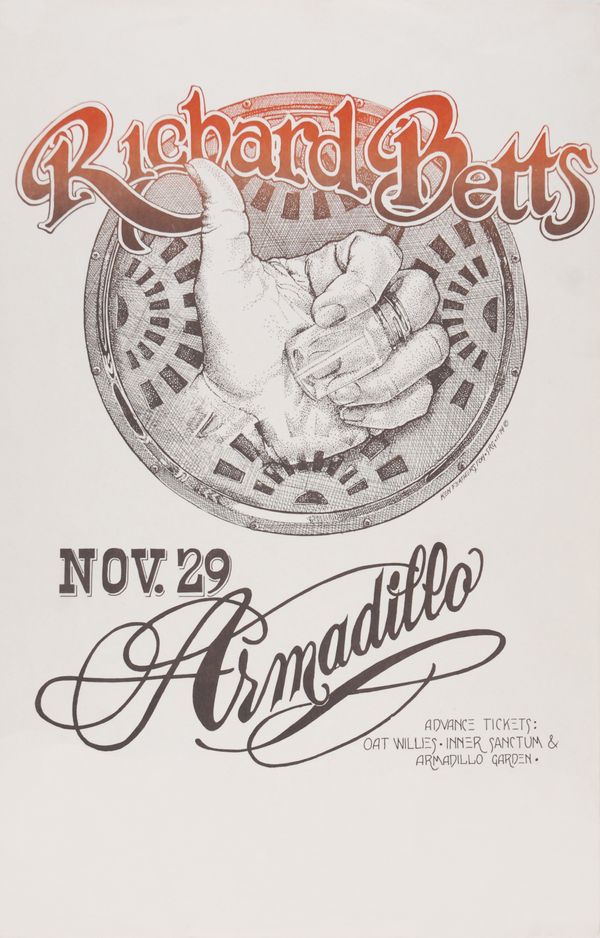 Richard Betts at Armadillo World Headquarters 1974 Value - GoCollect (richard-betts-at-armadillo ...