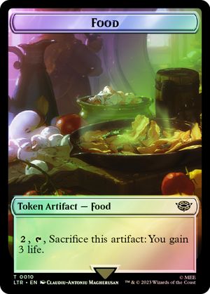 {Food Token} (#010) // {Human Soldier Token} (#001) (The Lord of the ...