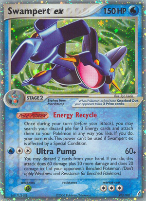 Swampert ex (98/100) - Crystal Guardians Value - GoCollect