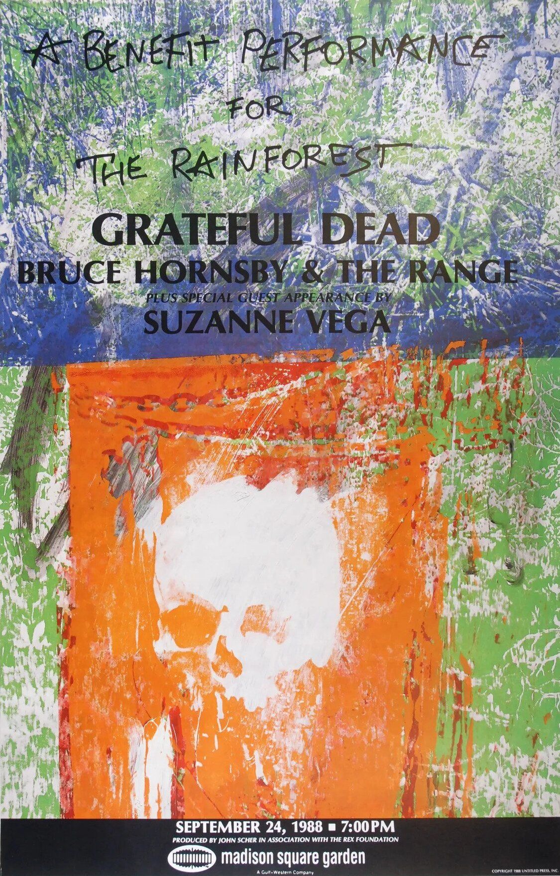 Grateful Dead Rainforest Benefit Madison Square Garden 1988 Value ...