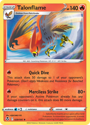 Talonflame (29/195) - Silver Tempest Value - GoCollect