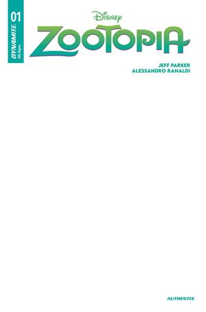 Zootopia #1 (Cvr H Blank Authentix) Value - GoCollect
