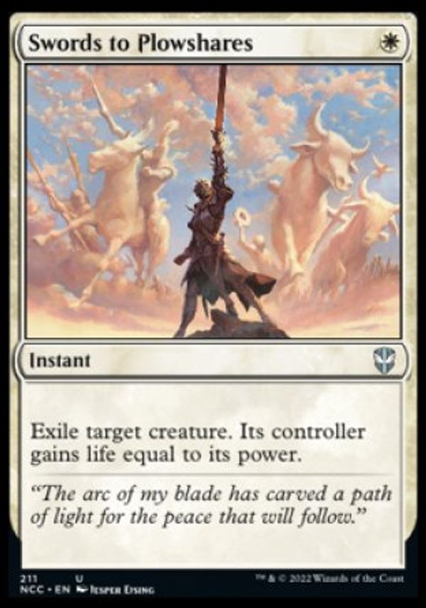 Swords to Plowshares (Streets of New capenna Commander Decks) Value ...