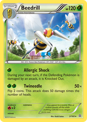 Beedrill (3/160) - Primal Clash Value - GoCollect