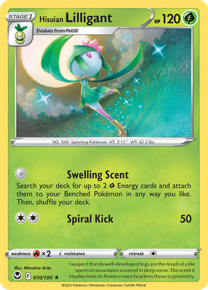 Hisuian Lilligant (10/195) - Silver Tempest Value - GoCollect