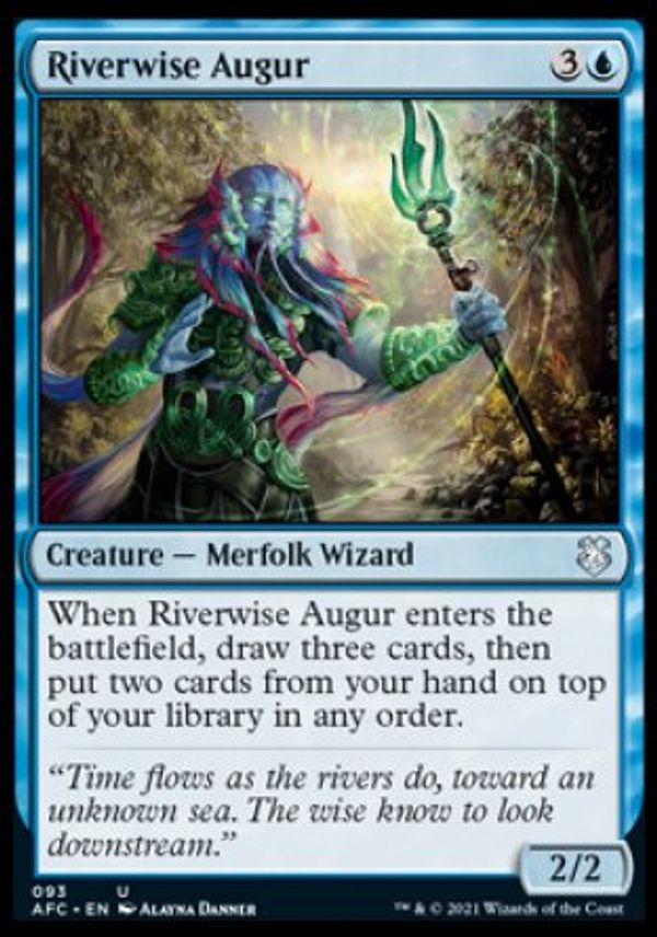 Riverwise Augur (D&D Forgotten Realms Commander Decks) Value ...