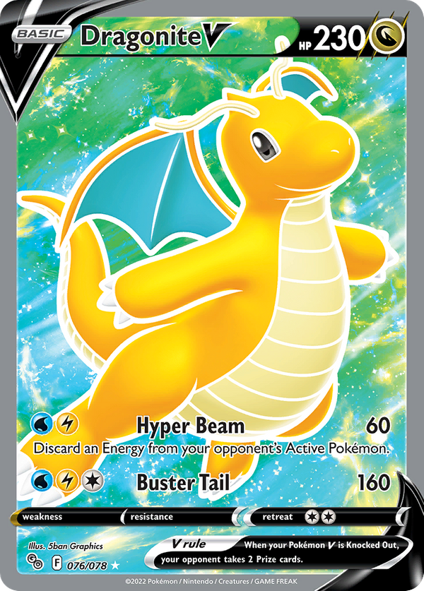 Dragonite V (76/78) - Pokémon GO Value - GoCollect (dragonite-v-76-78 ...